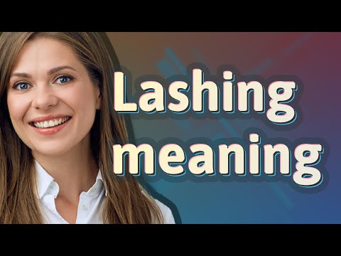 Lashing | meaning of Lashing