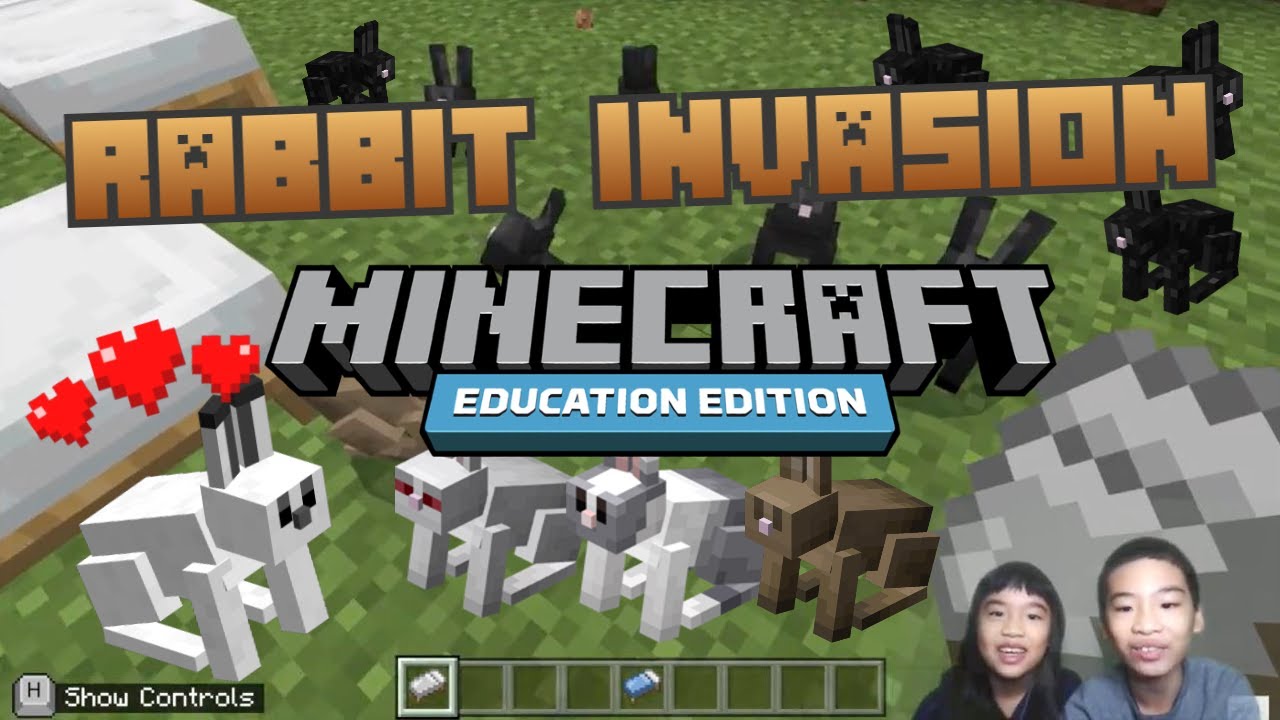 How to Code MINECRAFT: *RABBIT INVASION* in Minecraft: Education Edition with PYTHON