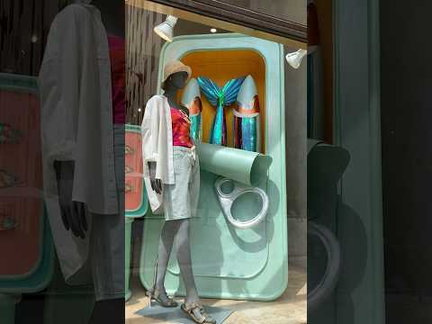 Amazing Sardine Window Designs at Anthropologie NYC Rockefeller Center Store for Summer 2025 #shorts