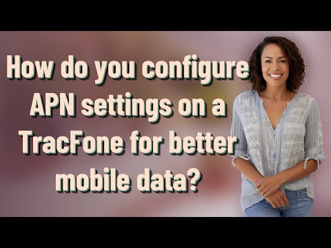 How do you configure APN settings on a TracFone for better mobile data?