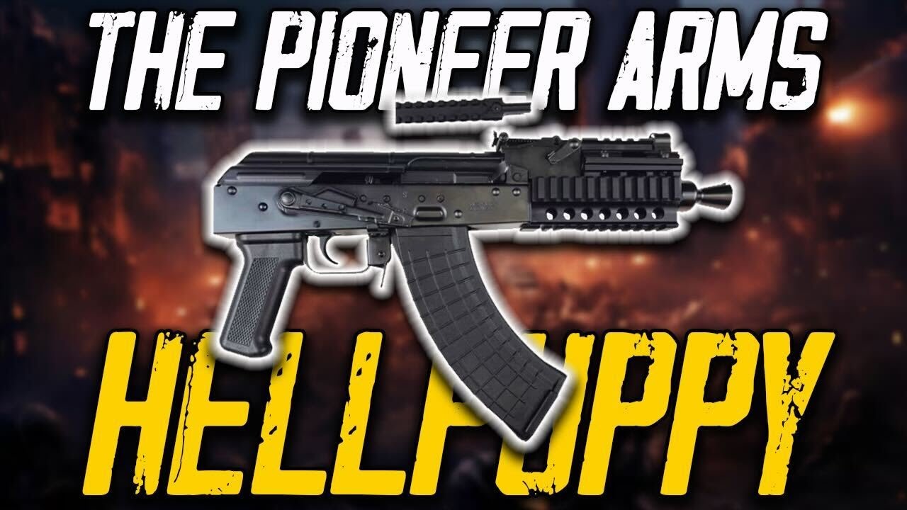 Pioneer Hellpuppy AK-47 7.62x39 7" BBL 30rd Semi-Auto Pistol, Quad Rail