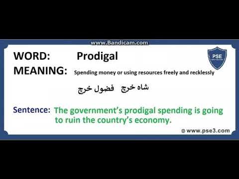 Prodigal Meaning