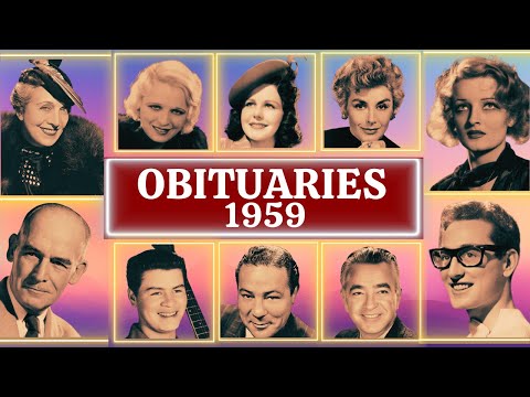 Deaths in 1959s Part 01 OBITUARIES TV