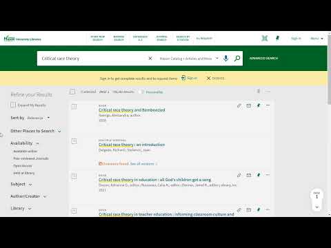 Access Full Text With Mason Libraries Search