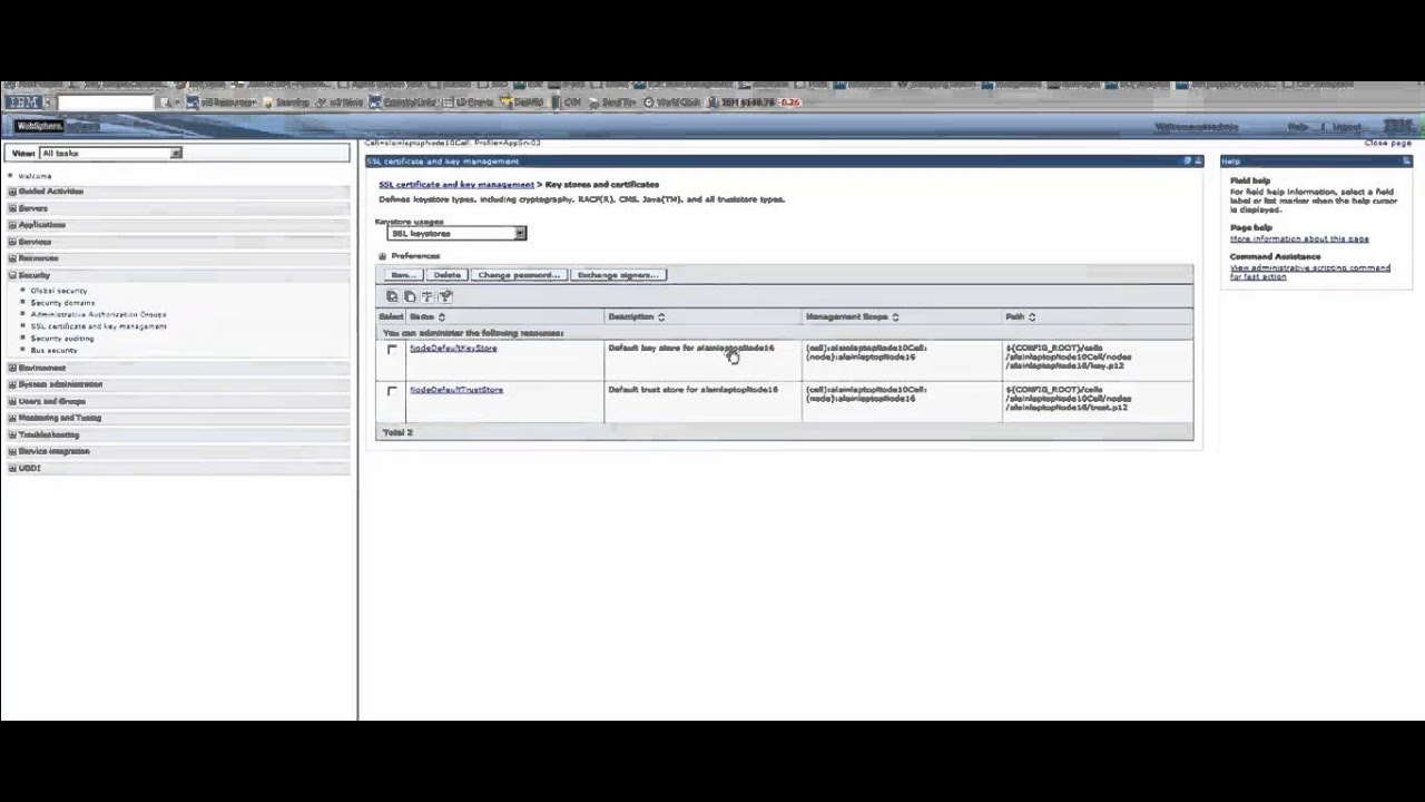 Replace SSL Certificate on WebSphere Application Server v 8 5 5