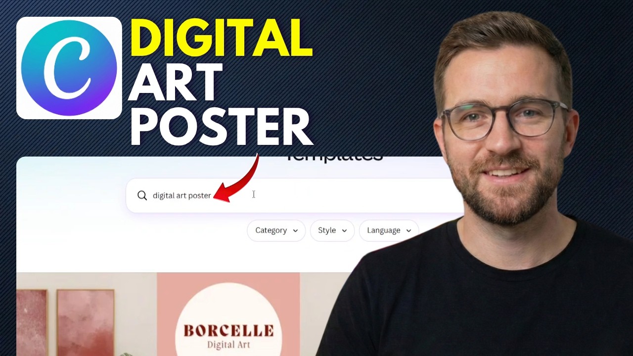 how to design digital art poster in Canva (Step By Step 2026)
