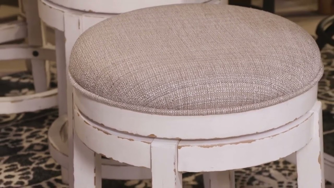 Realyn White Counter Height Bar Stool from Signature Design by Ashley