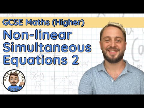 Non-linear Simultaneous Equations 2 • Answers to the Questions • GCSE Maths (Higher) 🧩