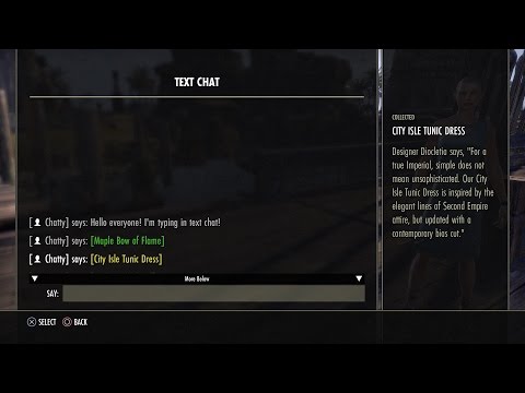 Elder Scrolls Text Chat Tutorial!