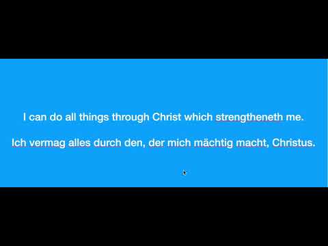12 Bible verses English / German
