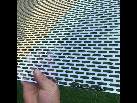 Perforated Stainless Steel Sheet, Perforated Metal Sheet 11.8" x 11.8" Stainless Steel PERFORATED
