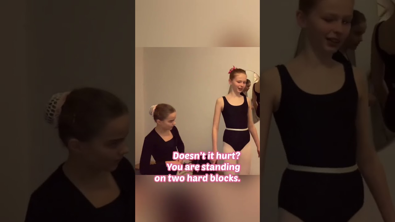 Ballet First Time on Pointe Shoes.