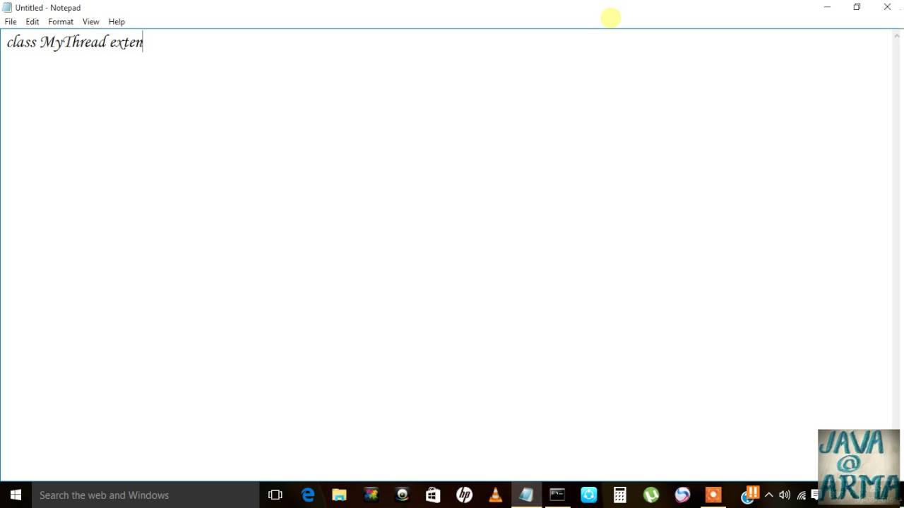 multi threading in java part 1- introduction  and program