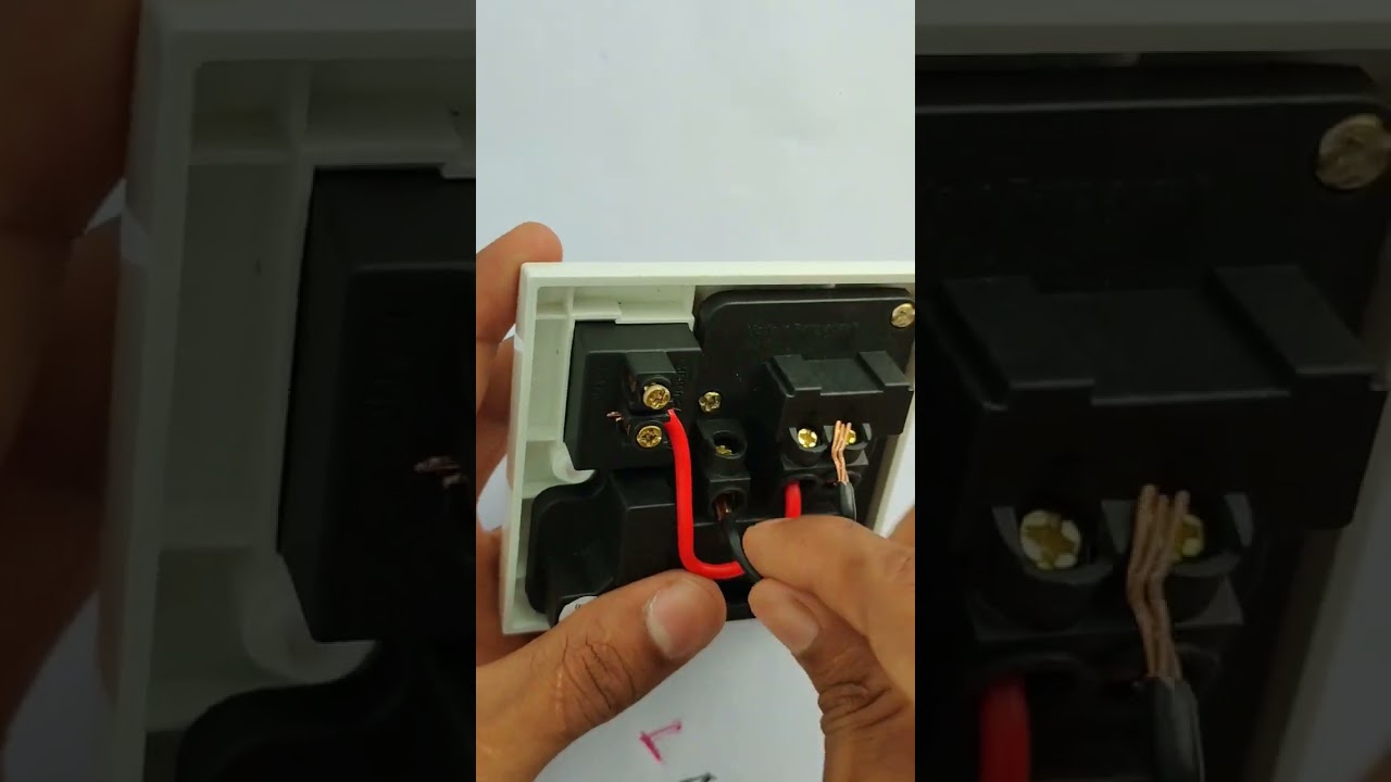 3 Pin socket connection, Combined connection. #electrical #electric #sockets #Electric And Plumber