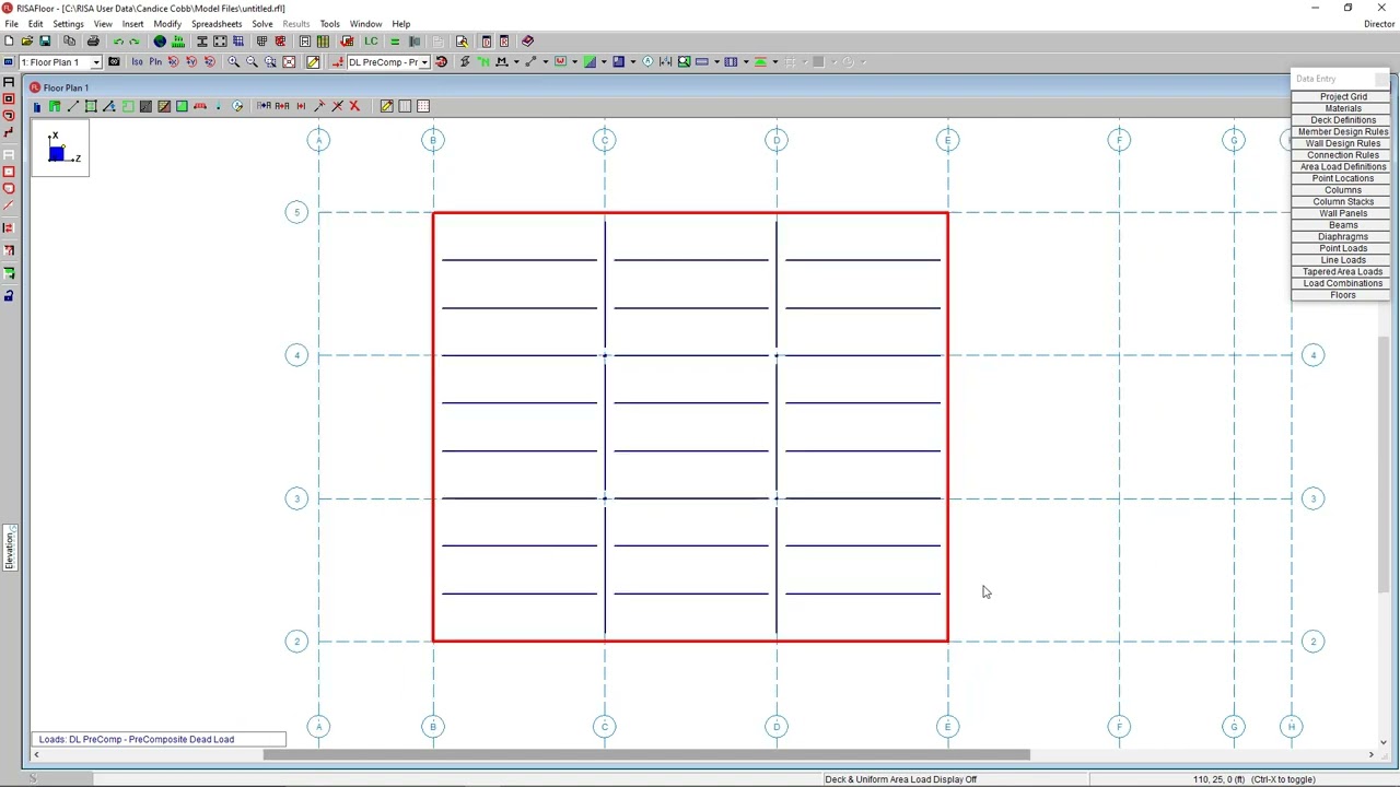 Basics of Model Creation in RISAFloor