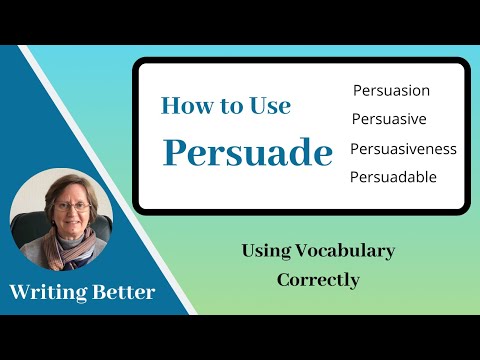 Improve your Vocabulary: Persuade