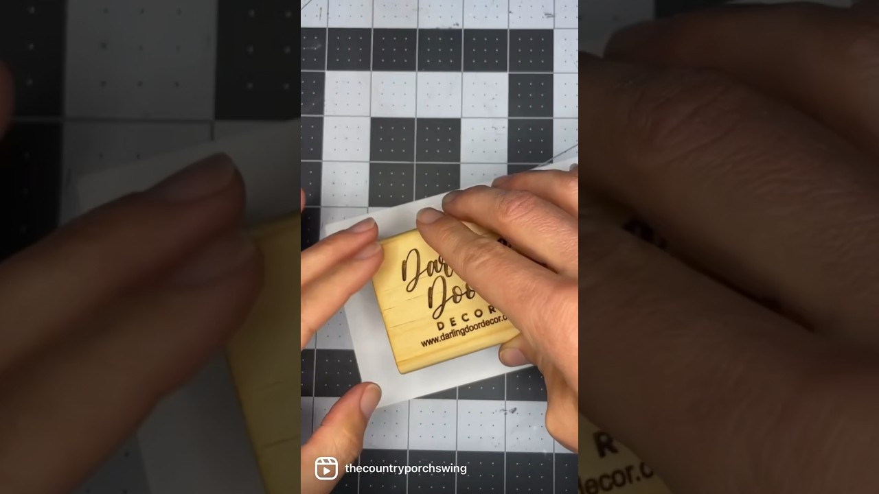 Rubber Stamp for Business Logo #laserengraving #craftideas #co2laser