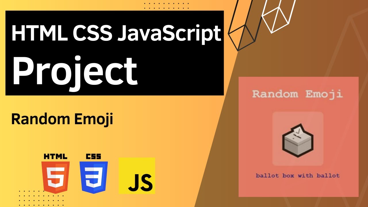 HTML CSS JavaScript Project - Random Emoji