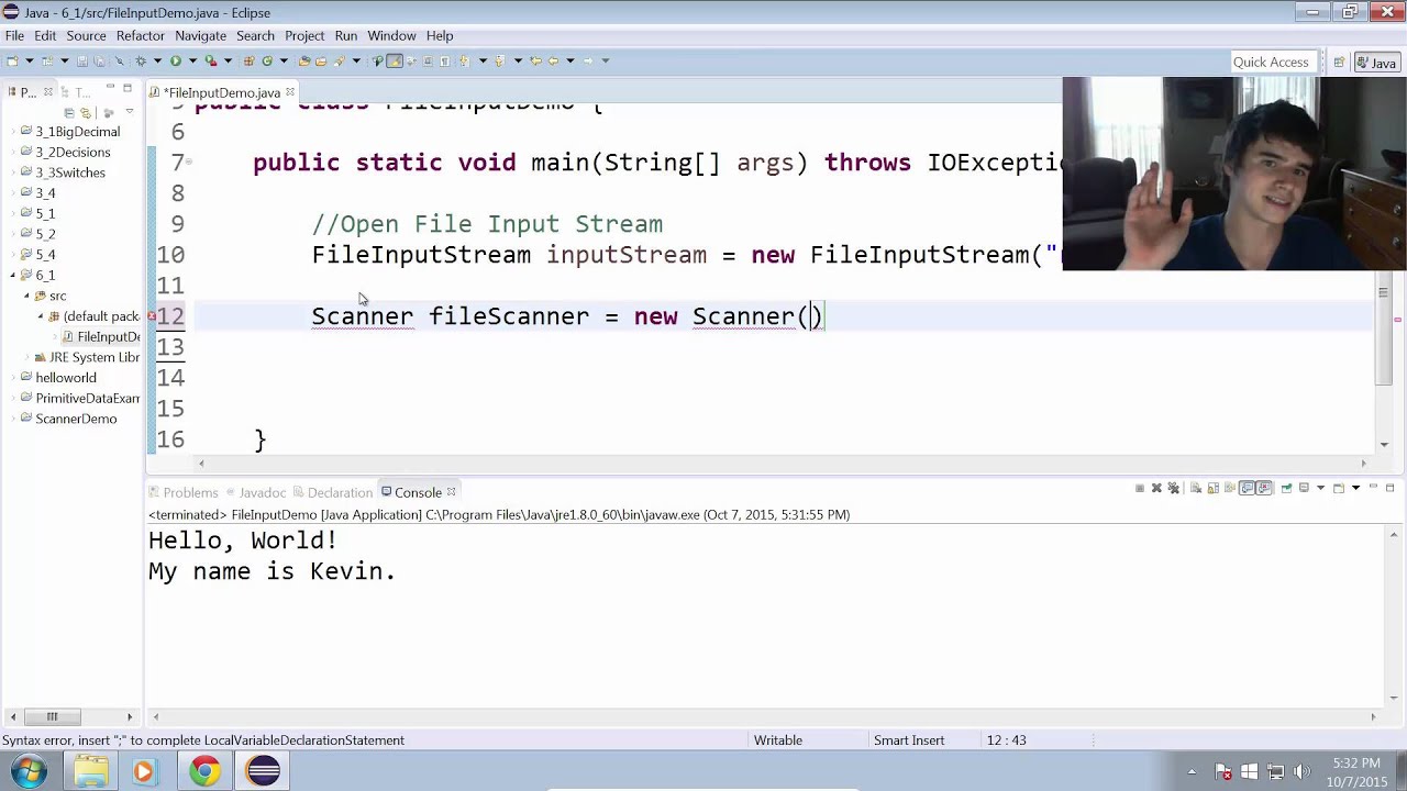 FileInputStreams in Java (6.1)