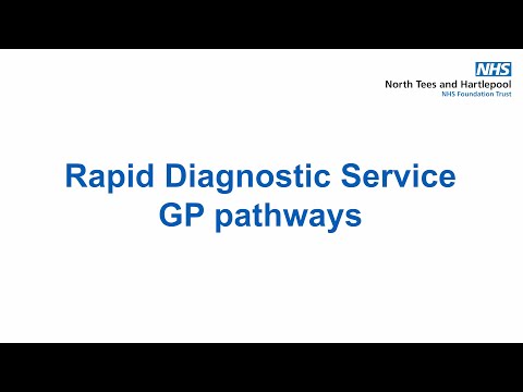 Rapid diagnostic service - GP referrals
