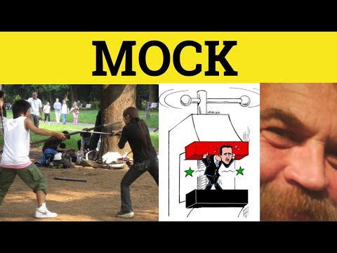 🔵 Mock - Mock Meaning - Mock Examples - GRE 3500 Vocabulary