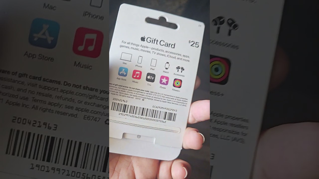 the gift  card for apple