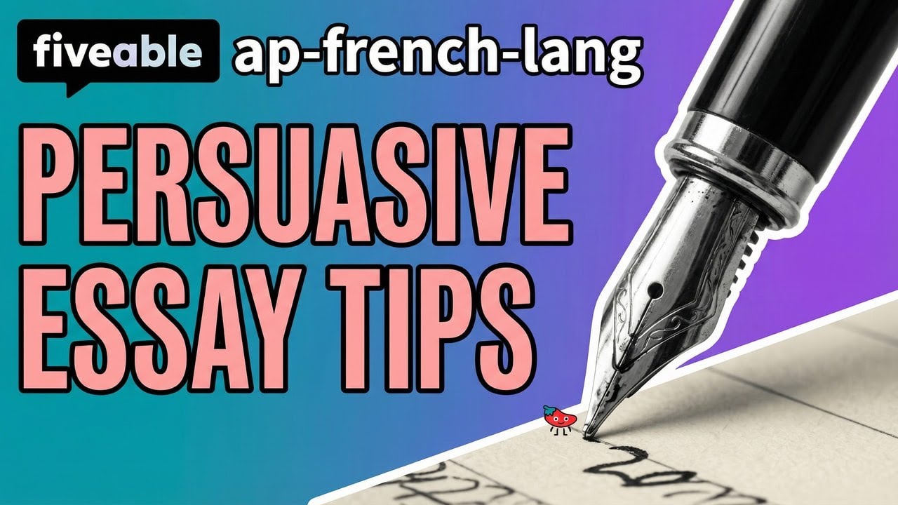 AP French CRAM – Persuasive Essay & Exam Strategies