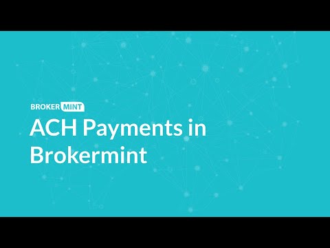 ACH Payments in Brokermint