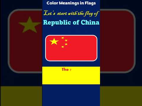 What Do the Colors on the China Flag Mean #shorts