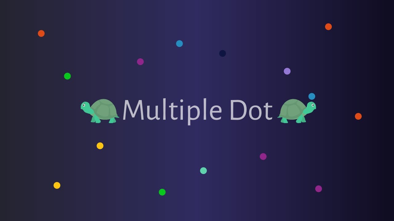 How to get multiple Dot in Python Turtle. Beginners Tutorial