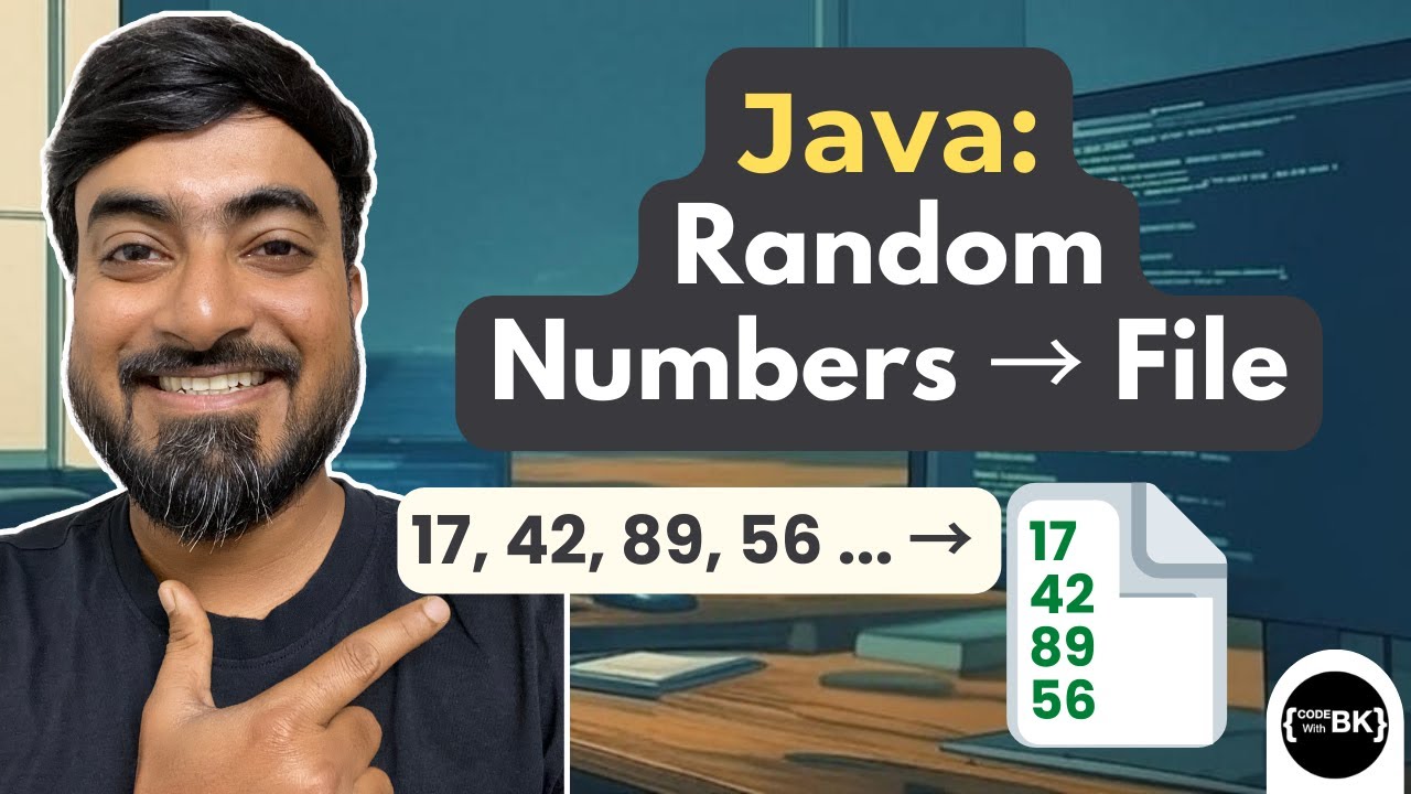 Java Program to Write Random Integers to a File | using java.util.Random