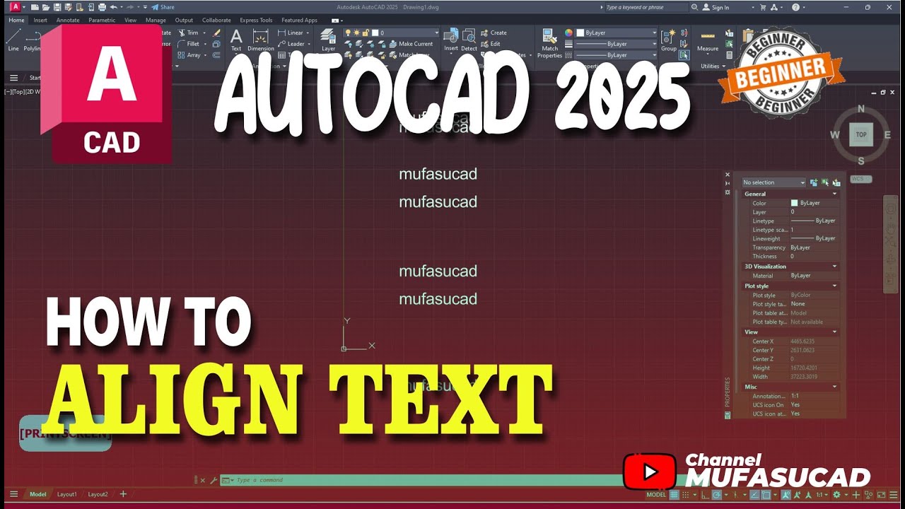 AutoCAD 2025 How To Align Text