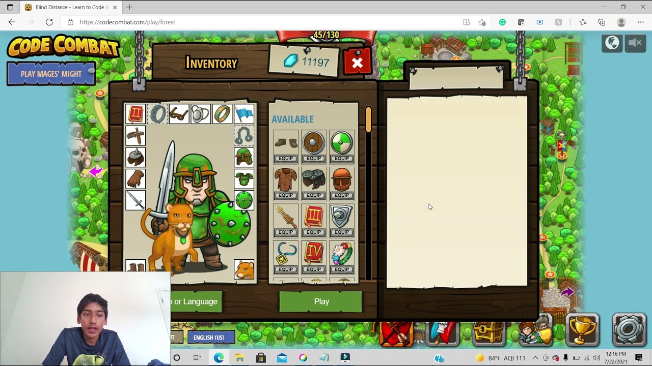 BackWoods Forest Part 4 in CodeCombat Python