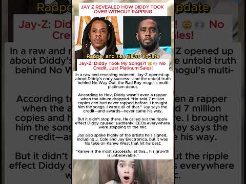 JAY-Z Exposes the Truth Behind Diddy's Rise — 'I Wrote the Hits. He Got the Awards
