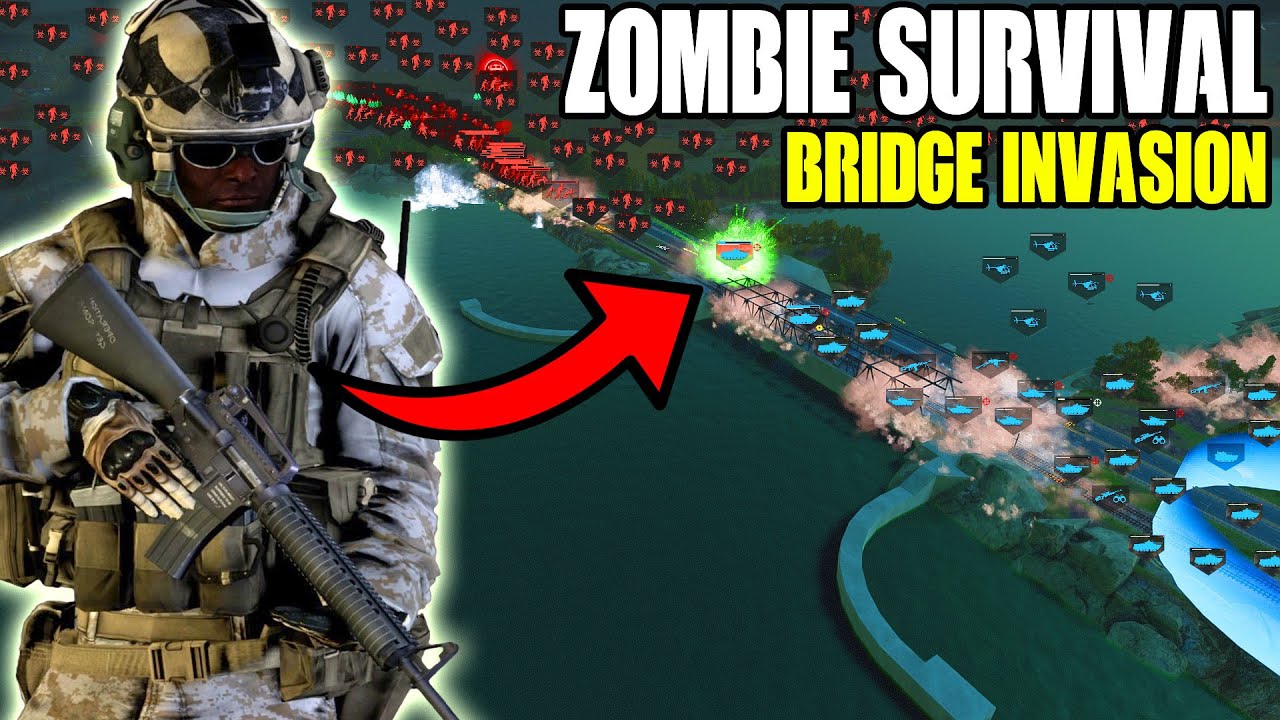This Terrifying ZOMBIE SURVIVAL Bridge Defense is IMPOSSIBLE... - New Broken Arrow: Zombie Update