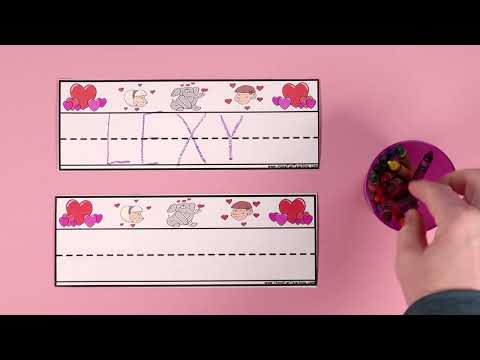 Valentine's Day Desk Name Tags