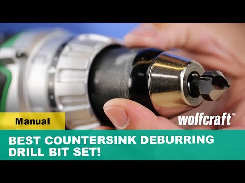 Amazing Countersink Deburring Drill Bit Set! Pre & Deep Countersinking