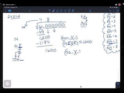 Square Root of 61