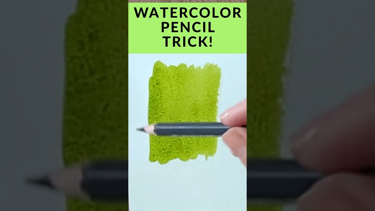The Easiest Watercolor Pencil HACK!
