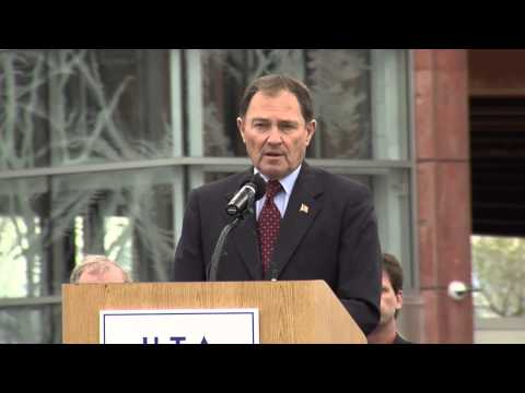 Salt Lake City's Airport TRAX Grand Opening Ceremony