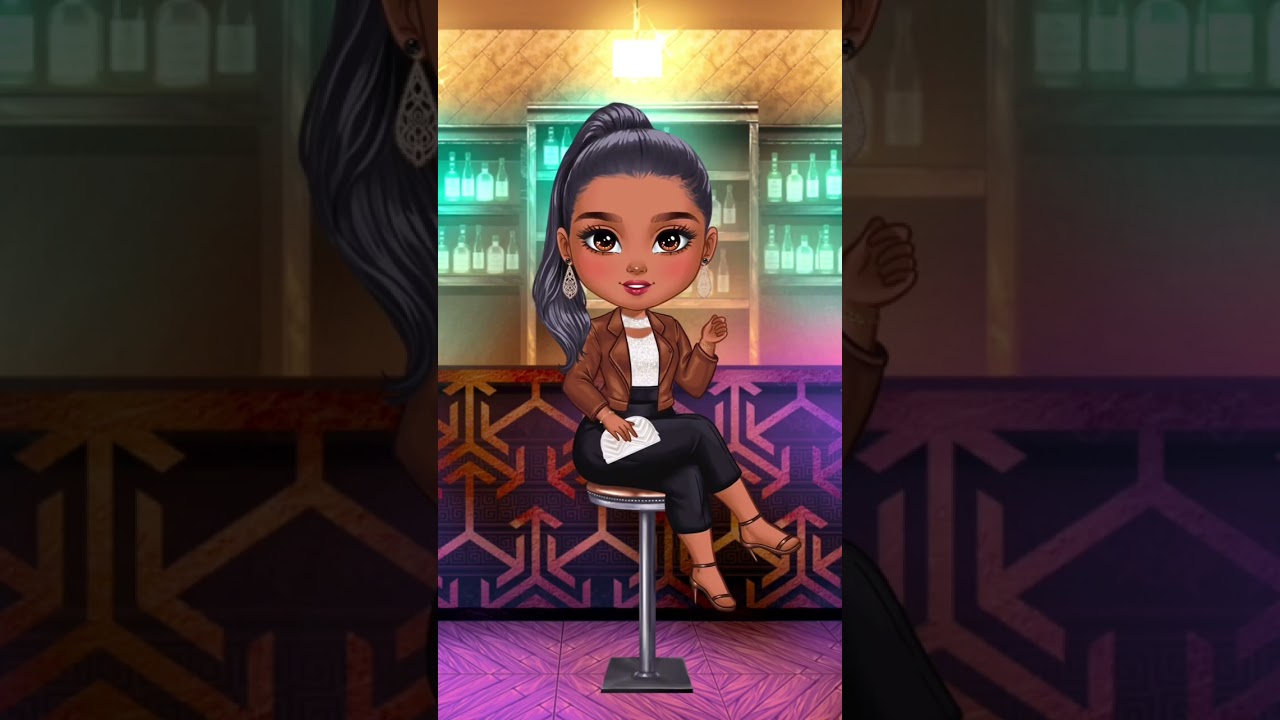 Chibi with Cocktails Drinks Customizable Clipart Set