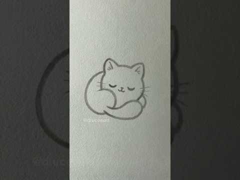Cute Things to Draw When Bored - day 64 #easy #cute #sketch #art #drawing #tutorial #cutethings #cat