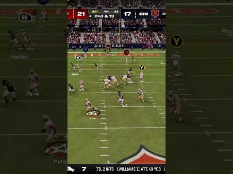 Purdy's pass misses the target and is Intercepted by Eddie Jackson #bears #madden #nfl #football