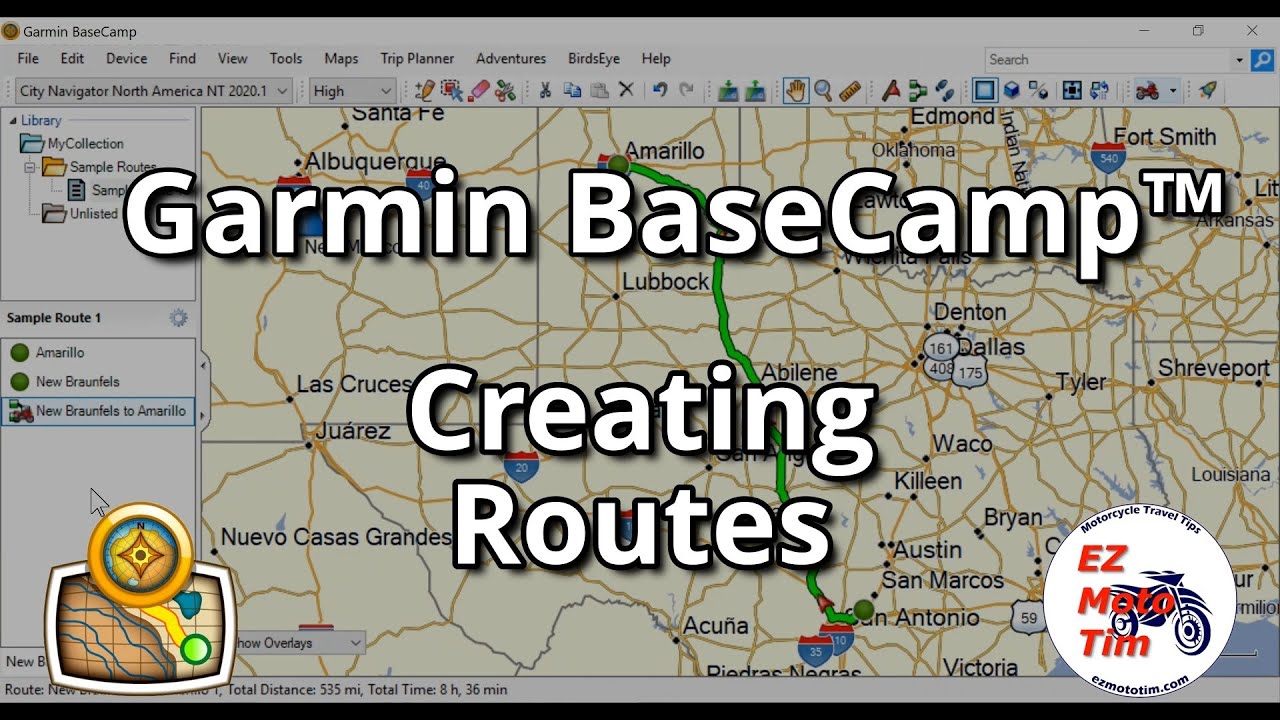 Garmin BaseCamp™ Creating Routes