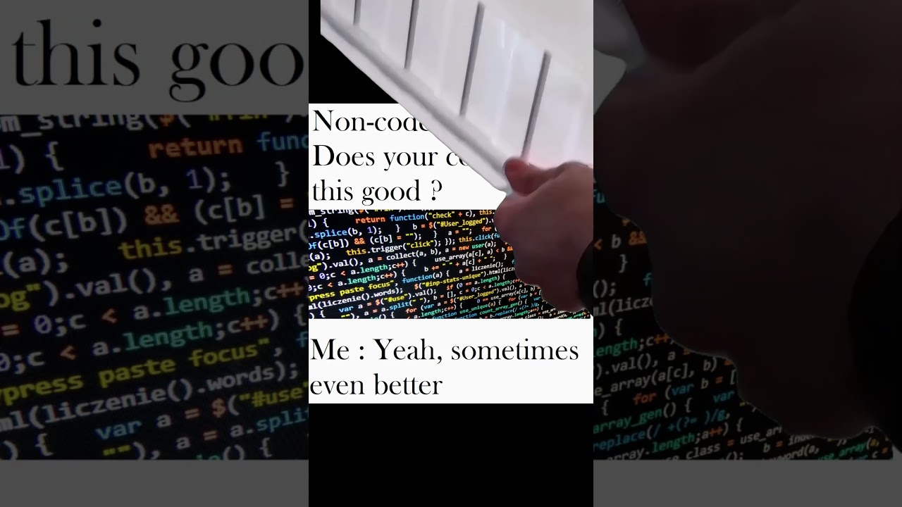 Does your code look this good 🤔 #programming #code #humor #memes