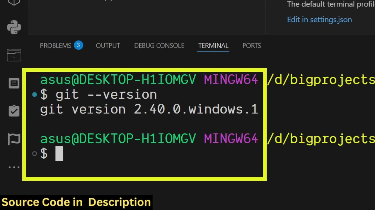 How To Change Default Terminal to Git Bash,Powershell or Command Prompt in VS Code
