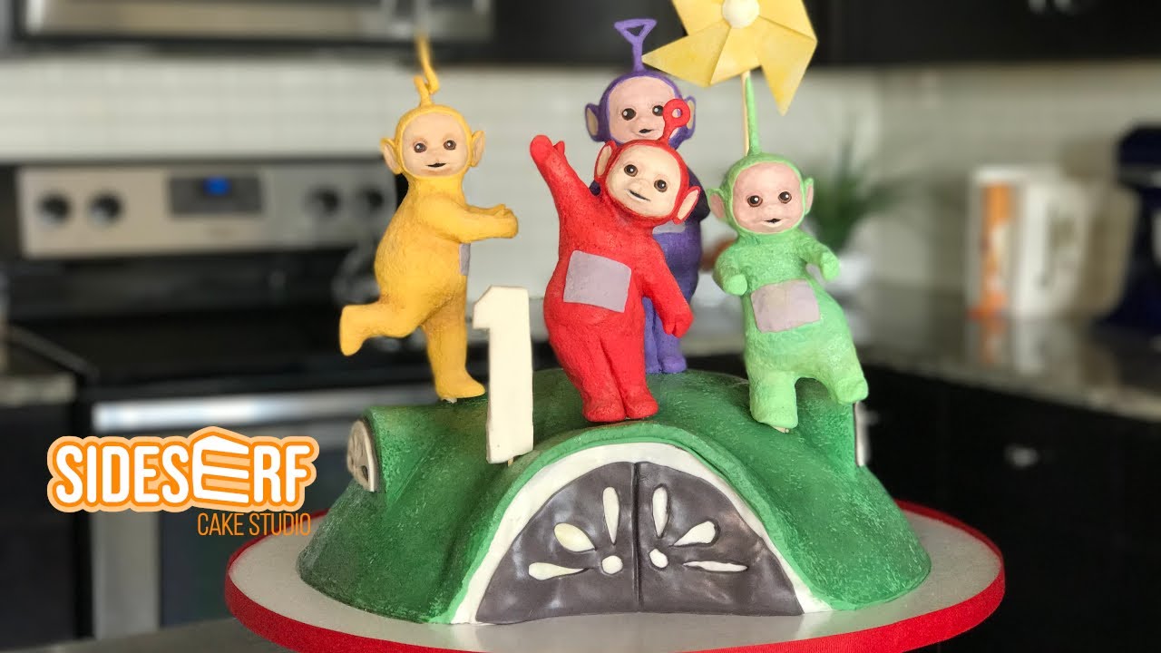 Making a Fun and CUTE Teletubbies CAKE