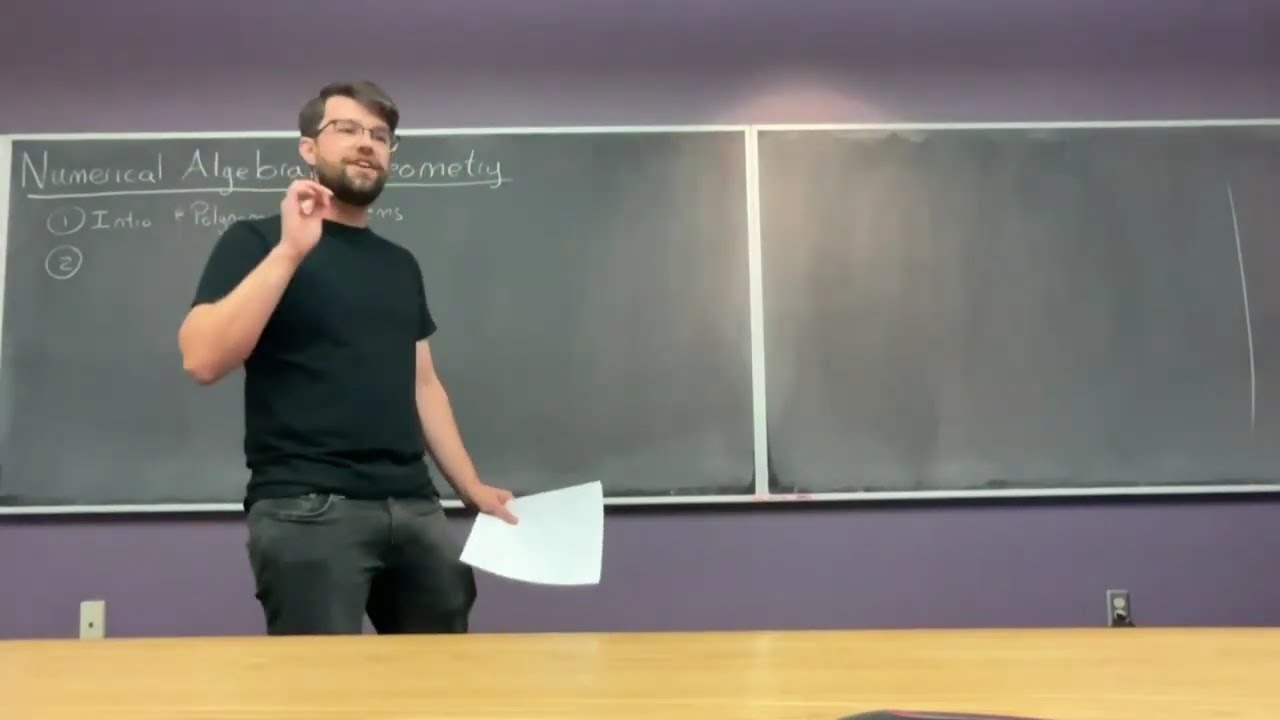 Lecture 01 | Numerical Algebraic Geometry