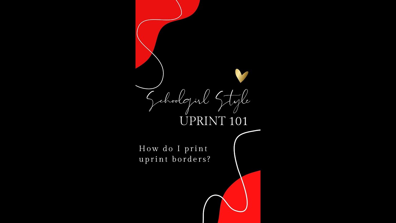 How to print digital borders