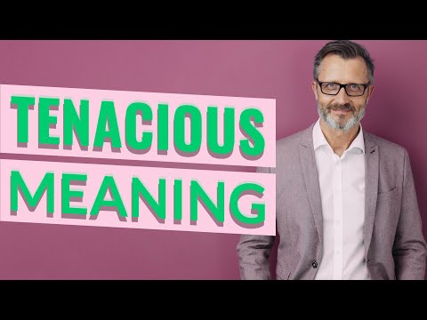 Tenacious | Definition of tenacious
